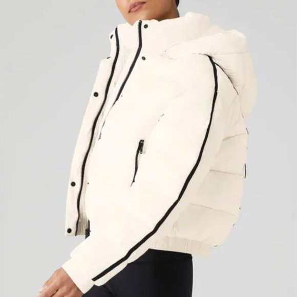 ALO Yoga | Jackets & Coats | Alo Yoga Aspen Love Puffer Jacket Ivory ...